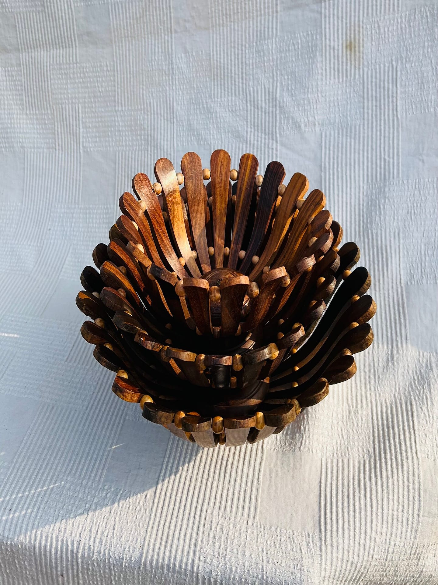 Sheesham Wood Premium Fruit Basket Set – Universe Bazaar